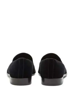 Dolce & Gabbana Velvet Slippers - Black
