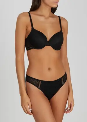 Simone Perele Comete Lace Briefs - Black