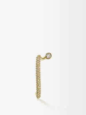 Katkim Katkim - Arena Diamond & 18kt Gold Single Earring - Womens - Yellow Gold - Yellow Gold