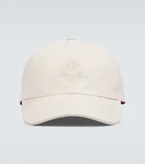 Loro Piana Logo Baseball Cap - White