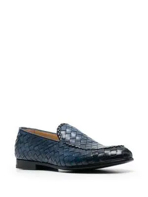 SCAROSSO Vittorio Woven Loafers - Blue