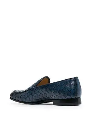 SCAROSSO Vittorio Woven Loafers - Blue