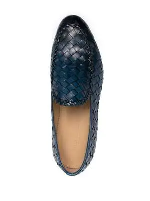 SCAROSSO Vittorio Woven Loafers - Blue