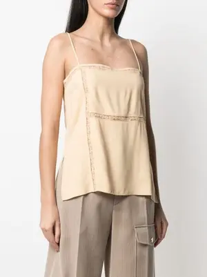 Chloé Lace-trim High-low Camisole
