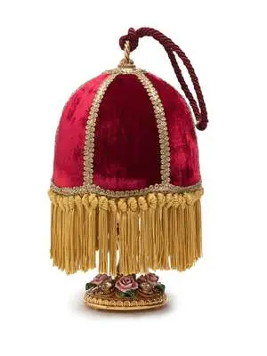 Dolce & Gabbana Velvet-effect Tassel Clutch