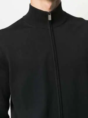 Canali Funnel Neck Zip-up Jumper