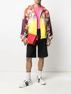 Valentino Garavani Floral-print Hooded Jacket