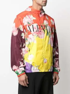 Valentino Garavani Floral-print Hooded Jacket