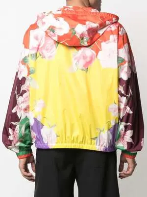 Valentino Garavani Floral-print Hooded Jacket