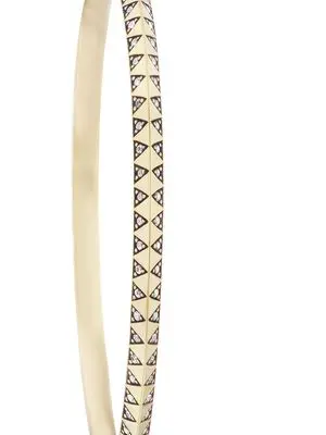 Harwell Godfrey 18kt Yellow Diamond Hoop Earrings