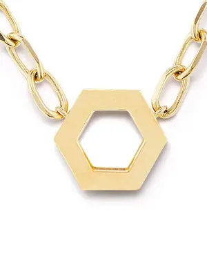 Harwell Godfrey 18kt Yellow Hexagon Foundation Necklace