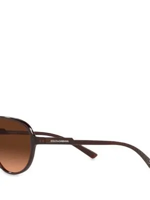 Dolce & Gabbana Pilot-frame Gradient Sunglasses