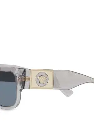 Versace Medusa Stud Rectangle Frame Sunglasses