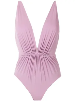 CLUBE BOSSA Clavert Plunging One-piece - Purple