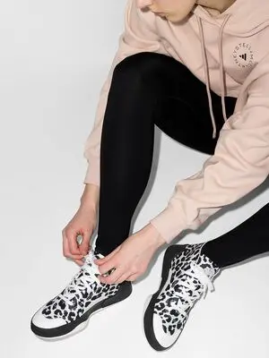 Adidas By Stella McCartney Treino Leopard Print High-top Sneakers