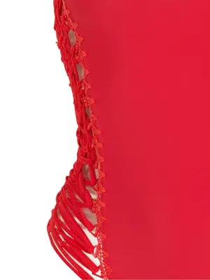 AMIR SLAMA Macrame-details Swimsuit