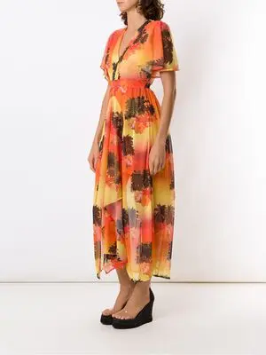 AMIR SLAMA Half-sleeves Long Dress