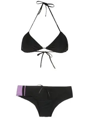 AMIR SLAMA Cut-out Bikini Set - Black