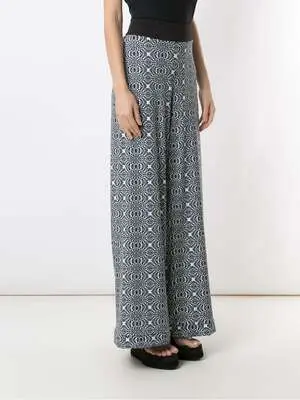 AMIR SLAMA Printed Wide-leg Trousers