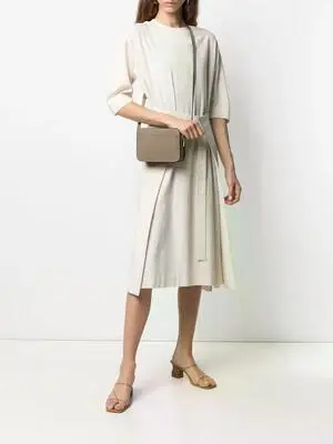 VALEXTRA Grained Leather Crossbody Bag - Neutrals