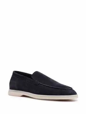 SCAROSSO Ludovica Suede Loafers - Blue