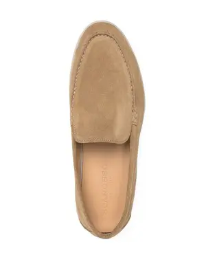 SCAROSSO Ludovica Suede Loafers - Neutrals