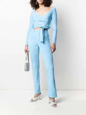 MAISIE WILEN Mockumentary Straight-leg Trousers - Blue