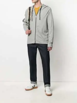 JAMES PERSE Vintage Cotton Zip-front Hoodie