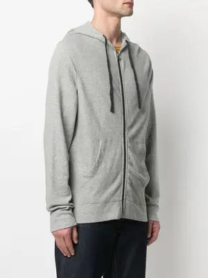 JAMES PERSE Vintage Cotton Zip-front Hoodie