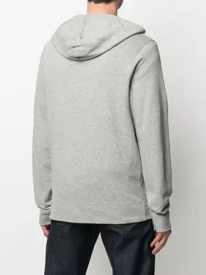 JAMES PERSE Vintage Cotton Zip-front Hoodie