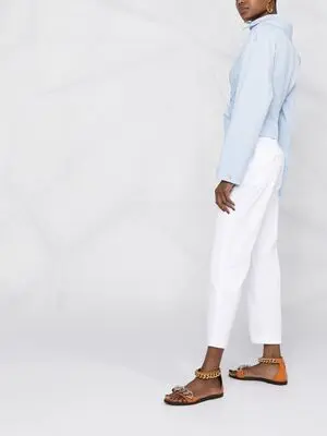 DONDUP Front-button Cropped Trousers