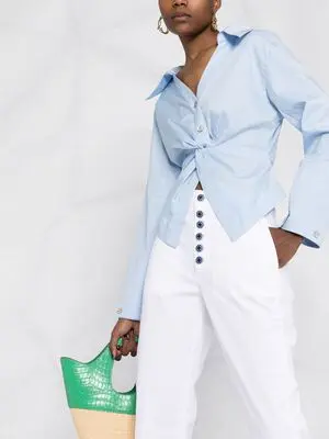 DONDUP Front-button Cropped Trousers