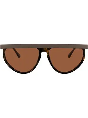 Giorgio Armani Round Frame Sunglasses - Brown