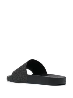 Michael Kors Jake Monogram Logo-print Slides