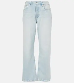 RE/DONE 90s High-rise Slim Jeans In Perfect Indigo - Blue