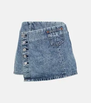 RE/DONE Loose High-rise Straight Jeans In Bleach Destroy - Blue