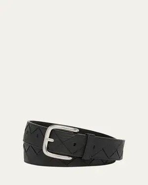 Bottega Veneta Intrecciato Leather Belt