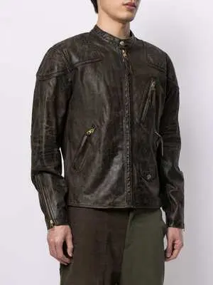 Ralph Lauren Watts Biker Jacket - Brown