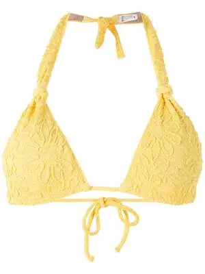 CLUBE BOSSA Rings Jacquard Bikini Top - Yellow