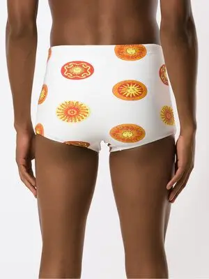 AMIR SLAMA Sol Print Swimming Trunks
