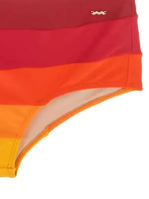 AMIR SLAMA Panelled Gradient Swimming Trunks