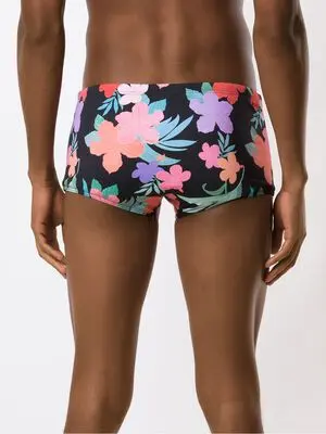 AMIR SLAMA Hibiscus Swimming Trunks