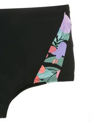 AMIR SLAMA Hibiscus Print Swimming Trunks