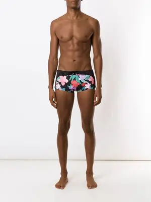 AMIR SLAMA Hibiscus Swimming Trunks