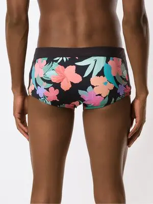 AMIR SLAMA Hibiscus Swimming Trunks