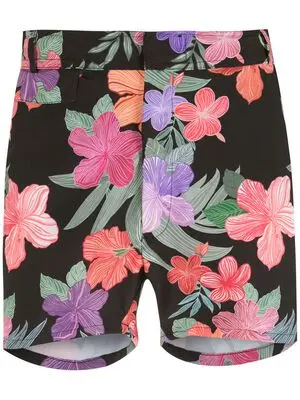 AMIR SLAMA Hibiscus Print Shorts - Multicolour