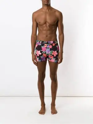 AMIR SLAMA Hibiscus Print Shorts