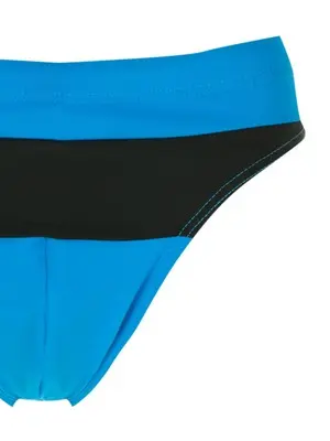 AMIR SLAMA Two-tone High-leg Swimming Trunks