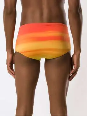 AMIR SLAMA Tie-dye Gradient Swimming Trunks