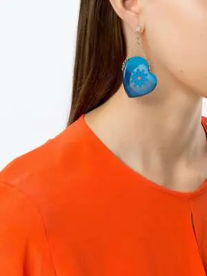 AMIR SLAMA Coração Dangle Earrings